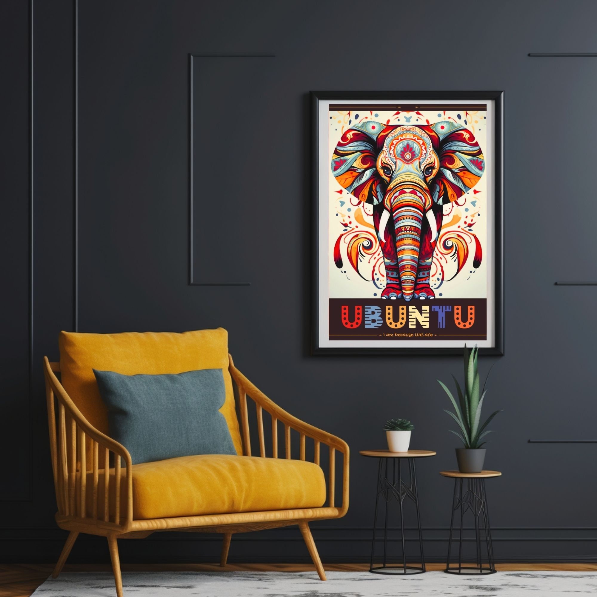 Ubuntu Wall Art African Pattern Printable Poster Colorful - Etsy