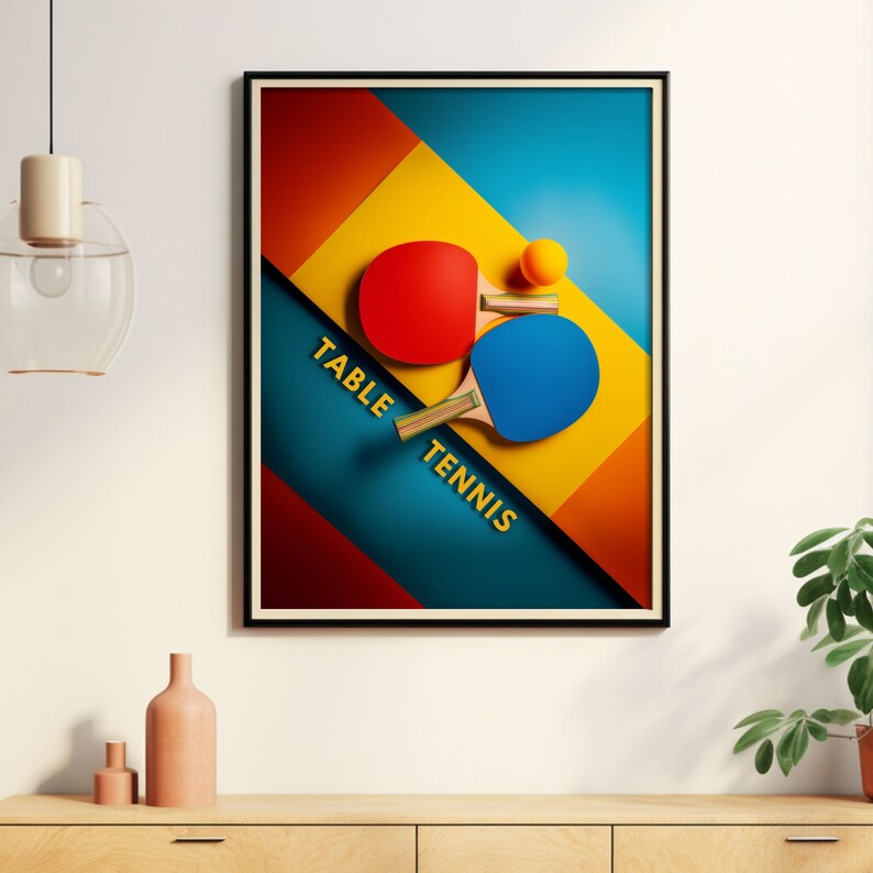 TABLE TENNIS | Ping Pong Poster | Printable 300 DPI | up to A1, up to ...