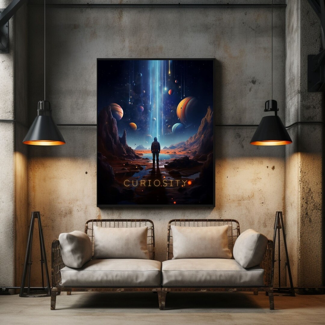 Curiosity | Science Fiction Poster | Futuristic Space Travel ...