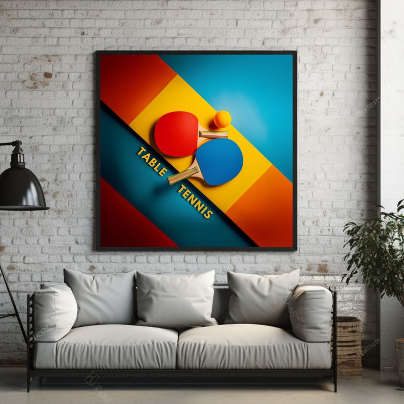 TABLE TENNIS | Ping Pong Poster | Printable 300 DPI | up to A1, up to ...