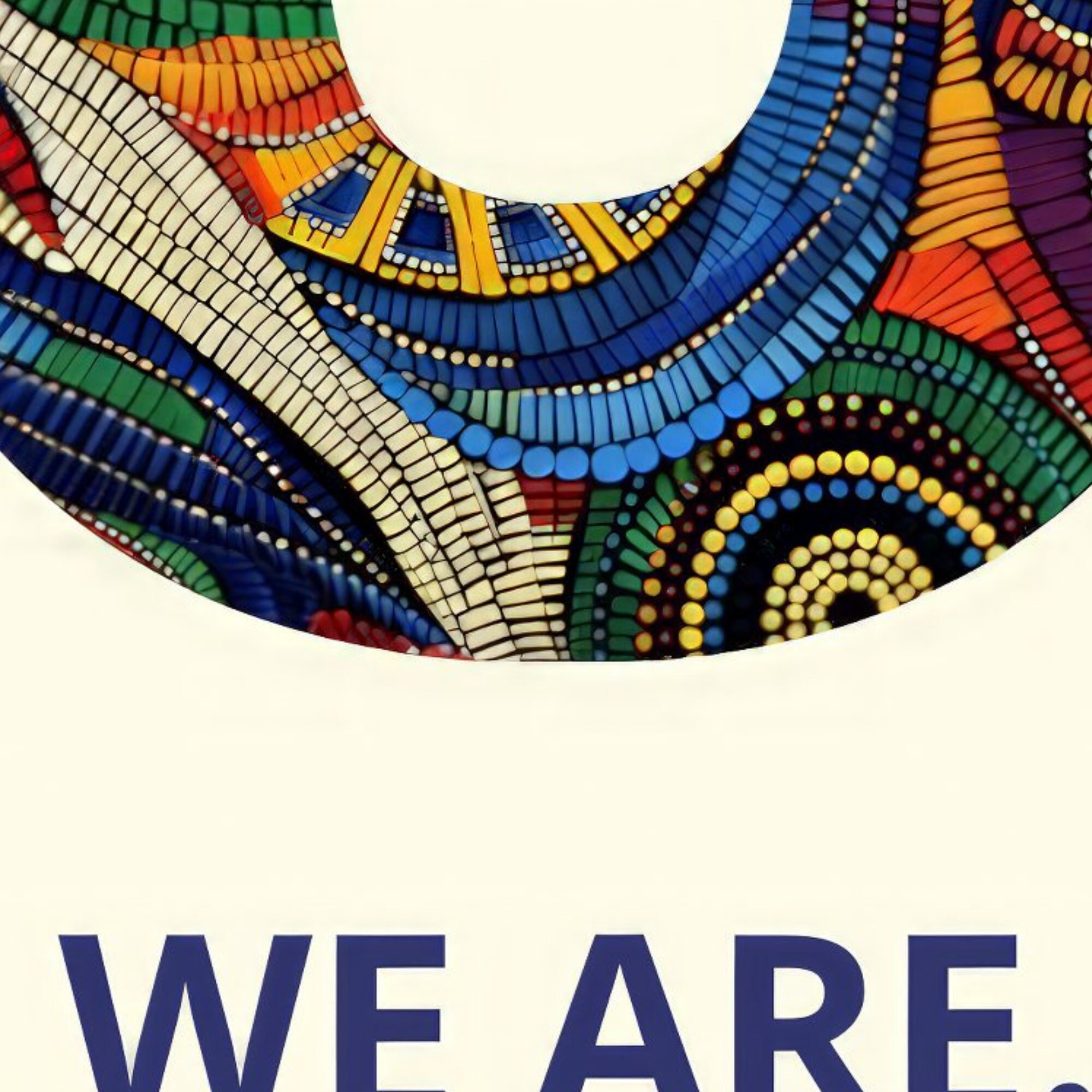 Ubuntu Typography Wall Art | Colorful Pattern | I Am Because WE Are ...