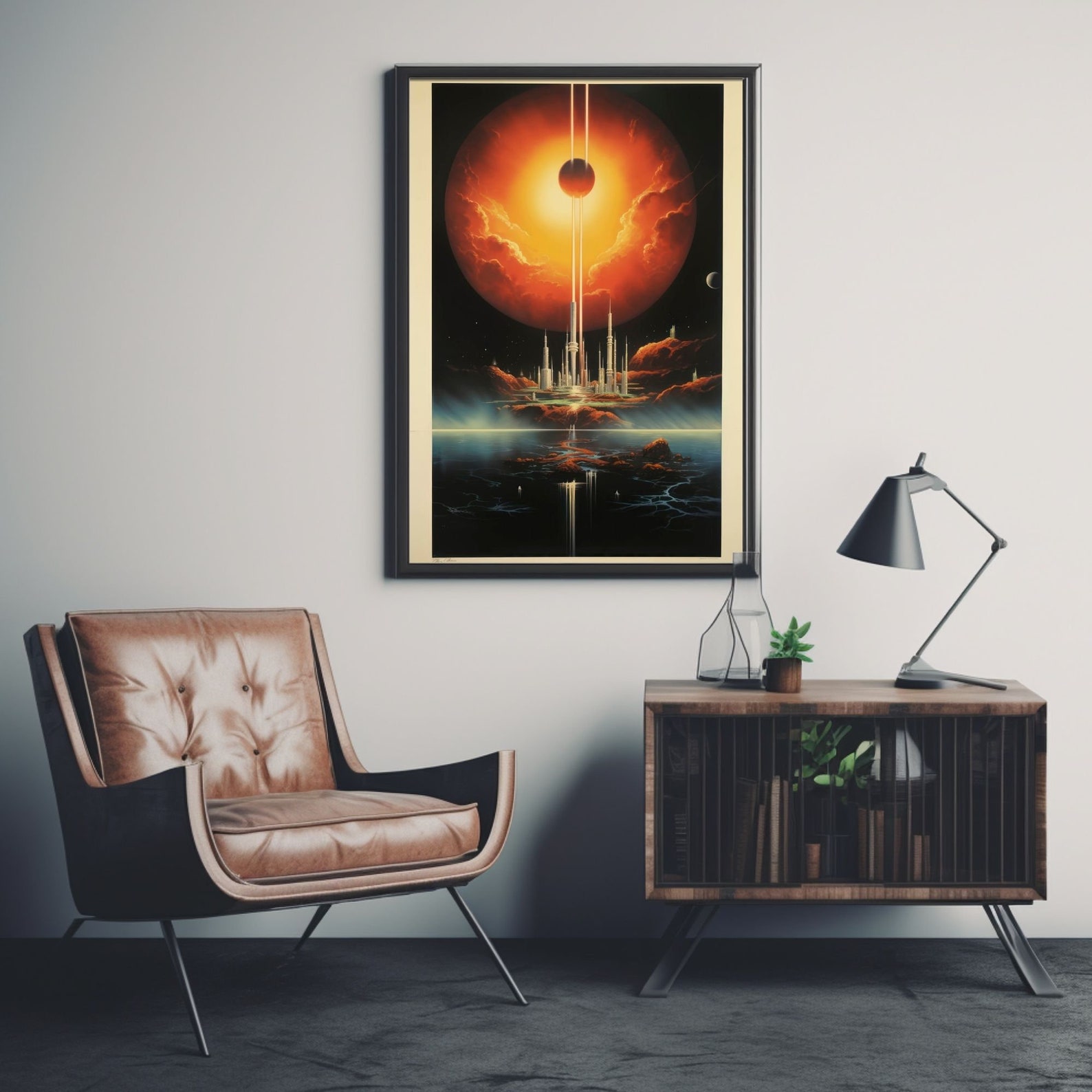 Retro-futurism - Time Travel | 24-piece Vintage Printable Poster Set ...