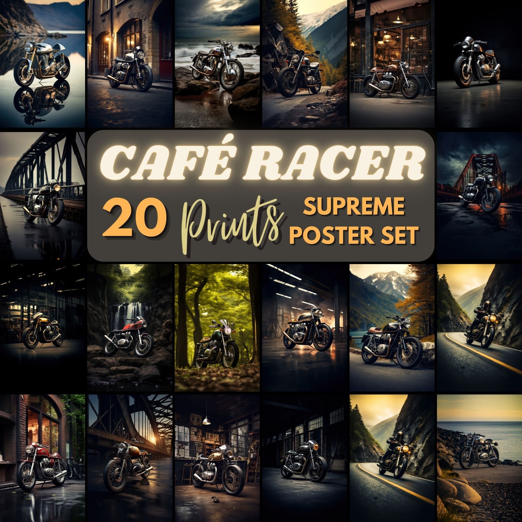 Vintage Cafe Racer Posters