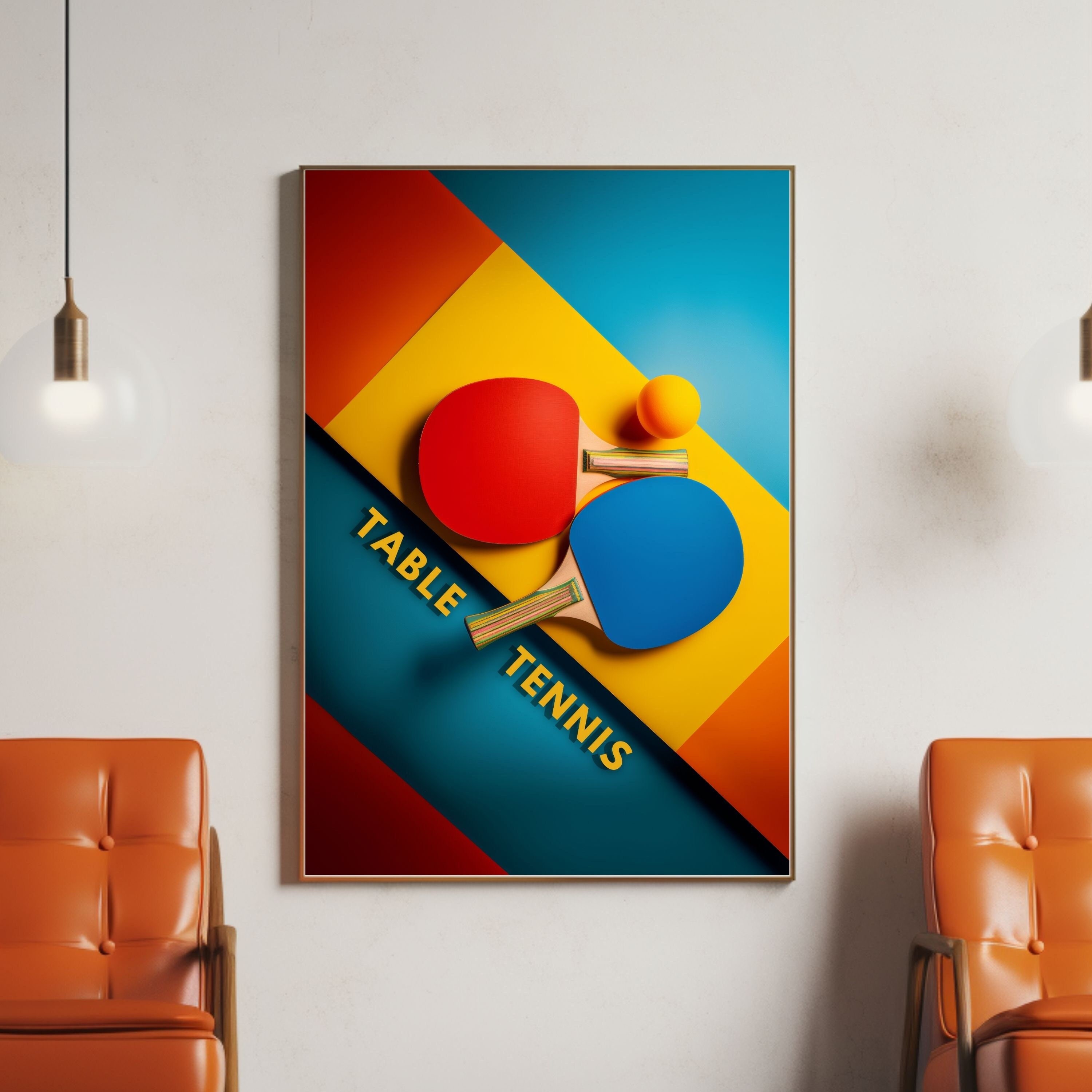 TABLE TENNIS | Ping Pong Poster | Printable 300 DPI | up to A1, up to ...