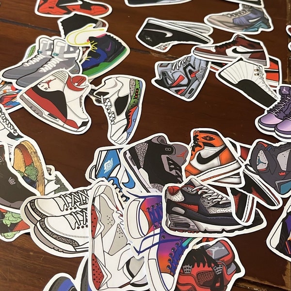 Sneakerhead Laptop Stickers - Etsy