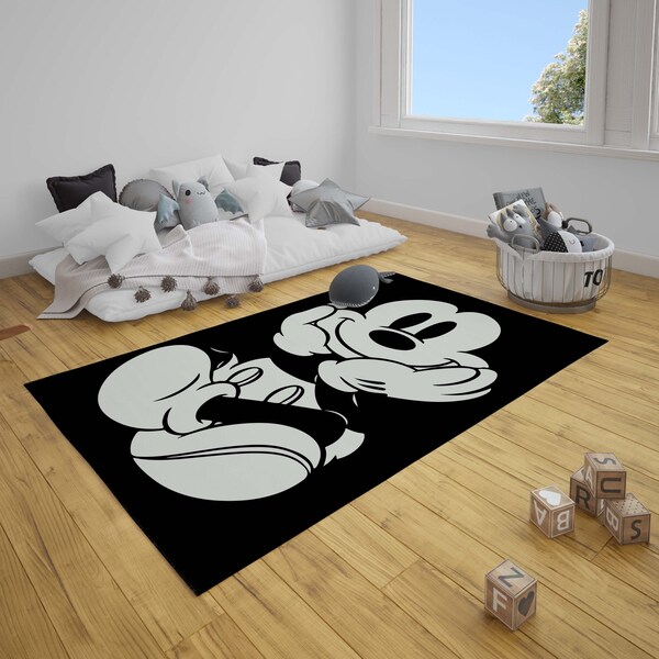 Mickey Mouse Rug - Etsy