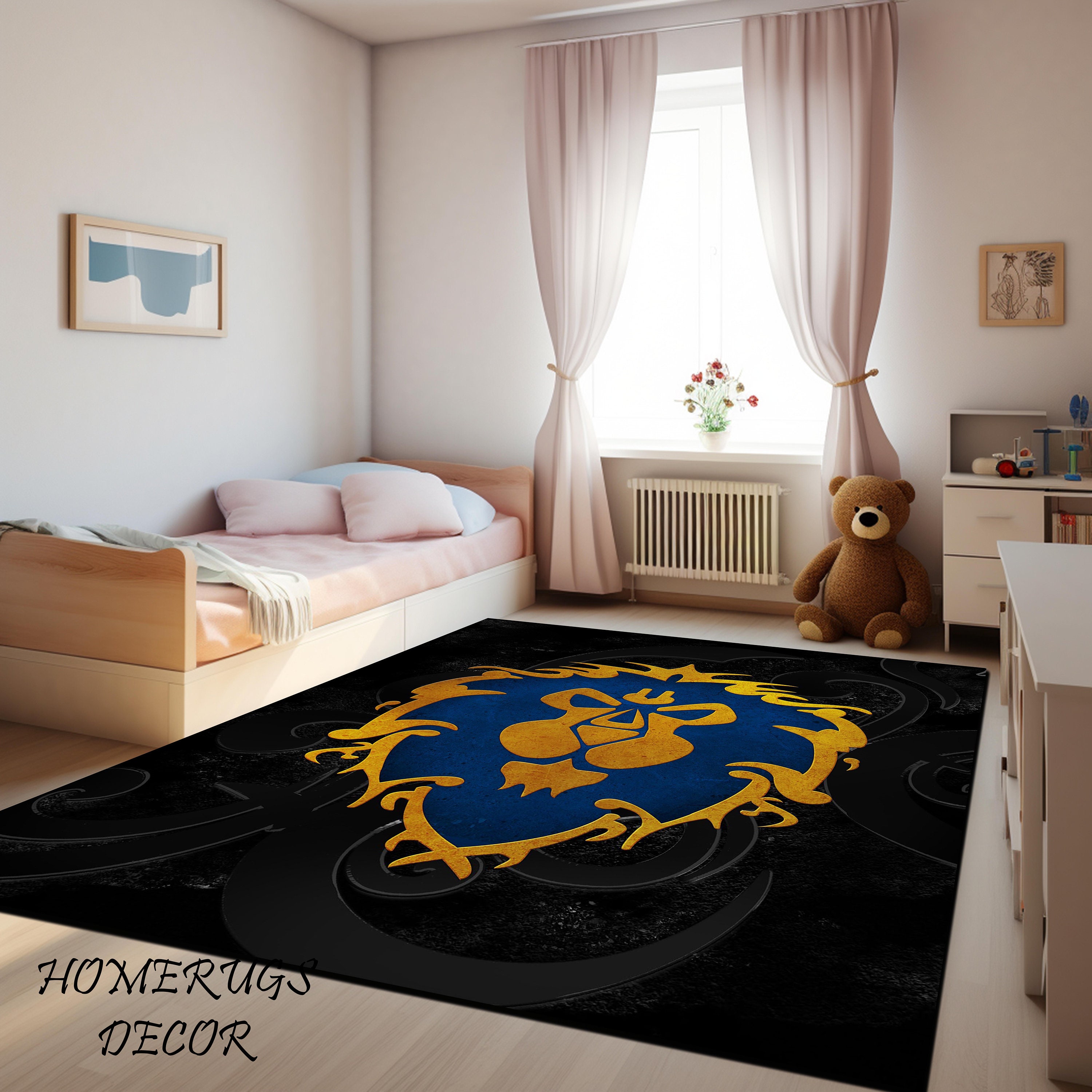 Horde Rug, World of Warcraft, Wow Decor, Abstract Rug, Modern Rug ...