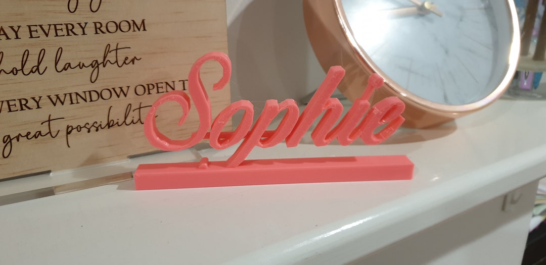 Custom Standing 3d Name Plate - Etsy Australia