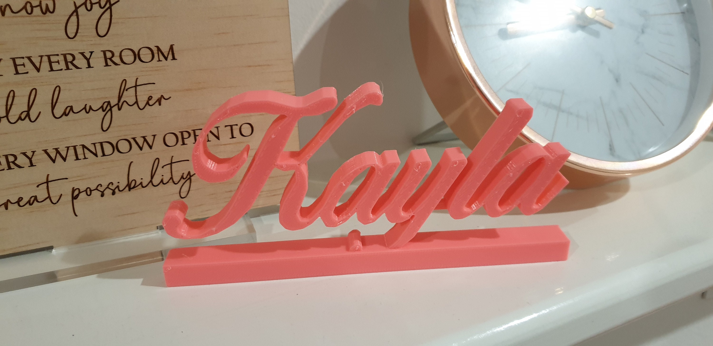 Custom Standing 3d Name Plate - Etsy
