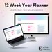 12 Week Year Planner, Notion Template, Quarterly Life Goals, Daily ...