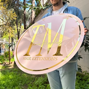 Transparent Sign, Custom Acrylic Logo Sign, Custom Business Sign ...