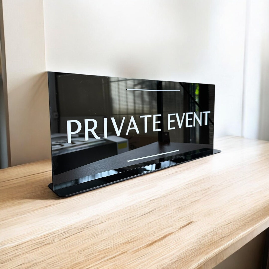 Custom Table Sign With Stand, Company Logo Sign, Reception Sign ...