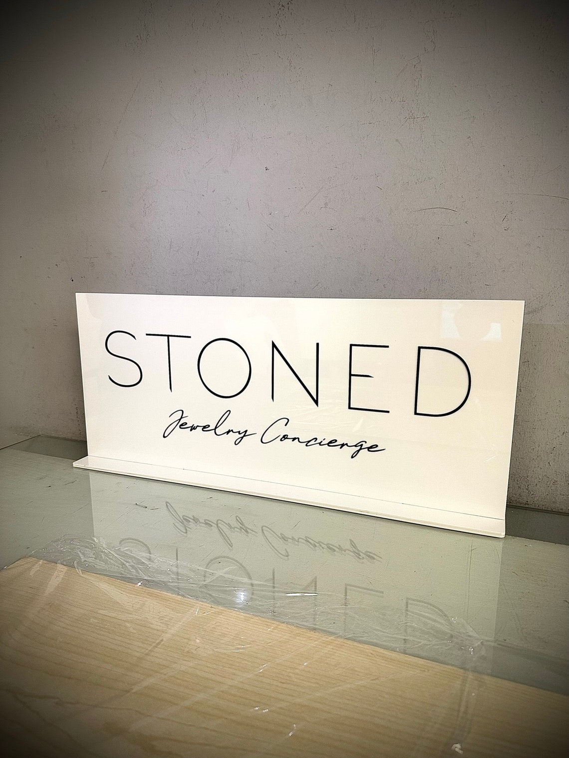 Business Table Sign, Acrylic Table Sign, Small Business Sign, Custom ...