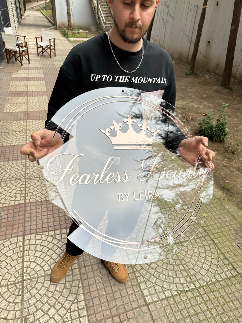 Transparent Sign, Custom Acrylic Logo Sign, Custom Business Sign ...