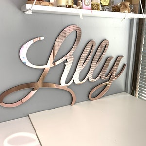 Acrylic Name Sign, Backdrop Sign, Nursery Name Sign, Baby Shower Sign ...