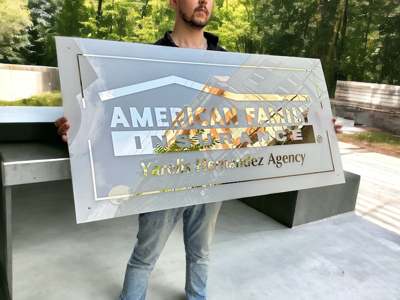 3D Acrylic Sign, Large Business Sign, Hair Studio Sign, 3D Business ...