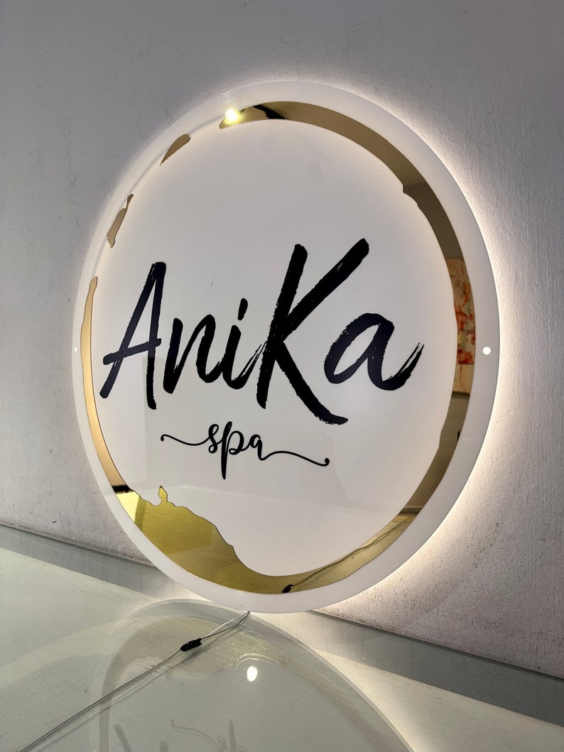 LED Business Sign Custom Neon Logo Sign Light up Business - Etsy