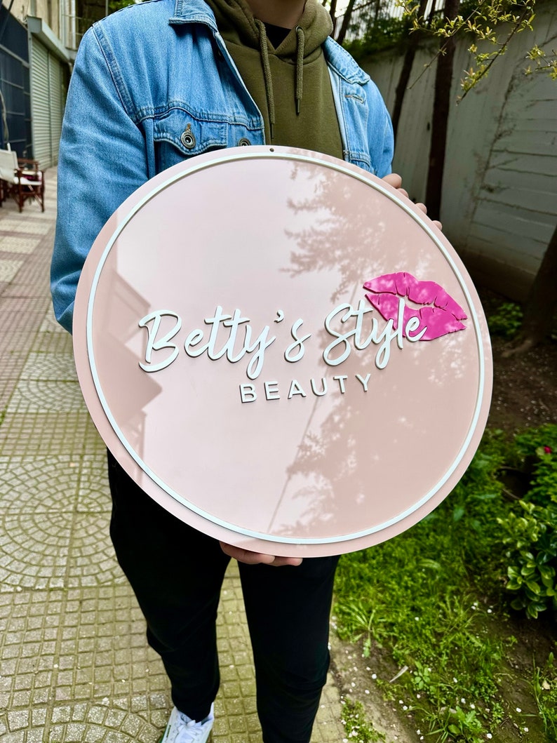 Transparent Sign, Custom Acrylic Logo Sign, Custom Business Sign ...