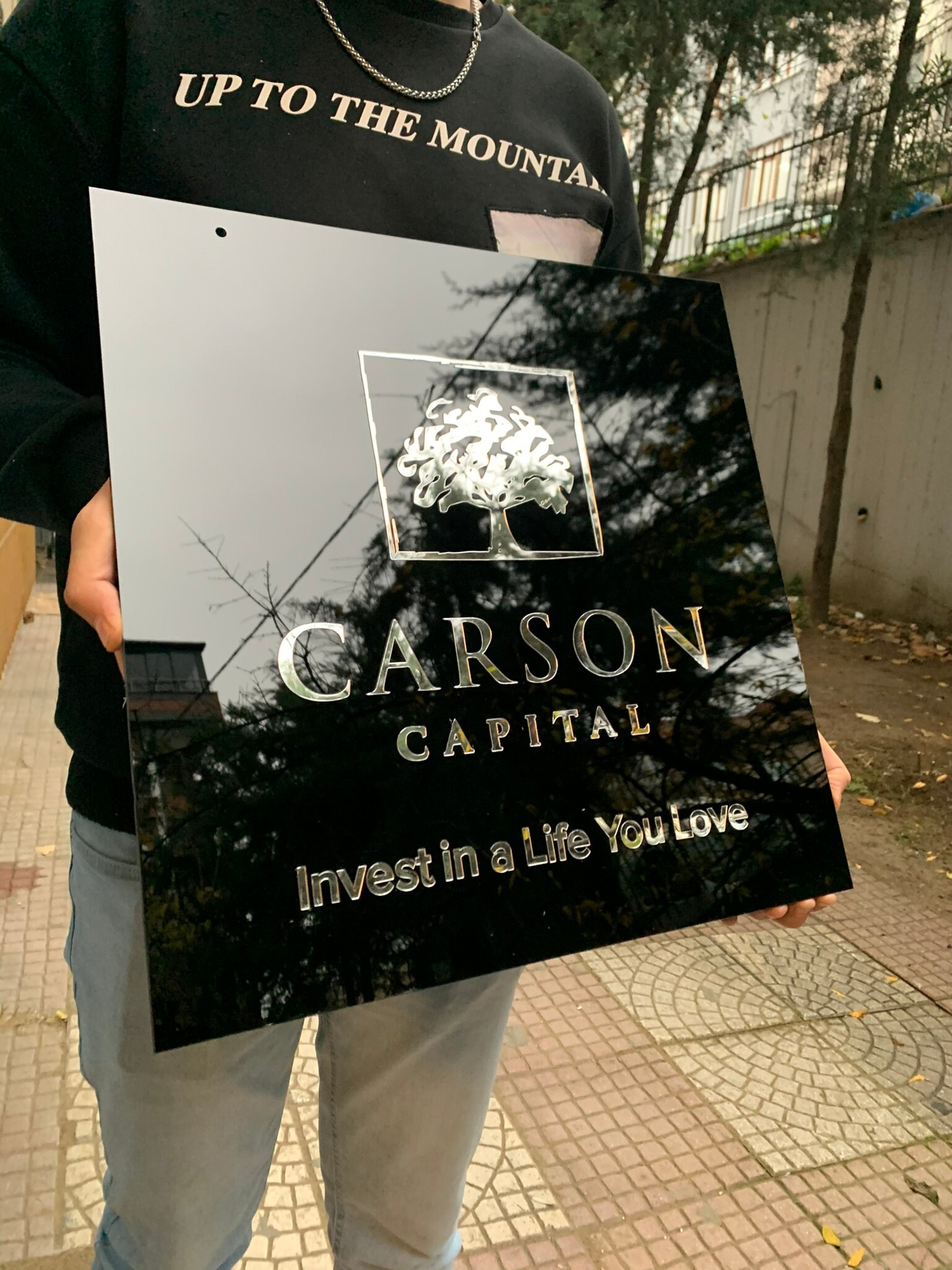 Square Sign, Frosted Acrylic Sign, Business Sign for Wall, Custom ...