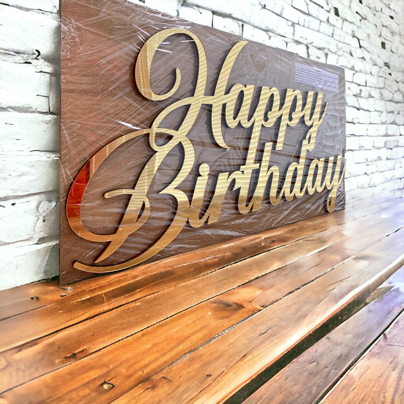 Happy Birthday Sign, Birthday Gift, Happy Birthday Decor, Wall Acrylic ...