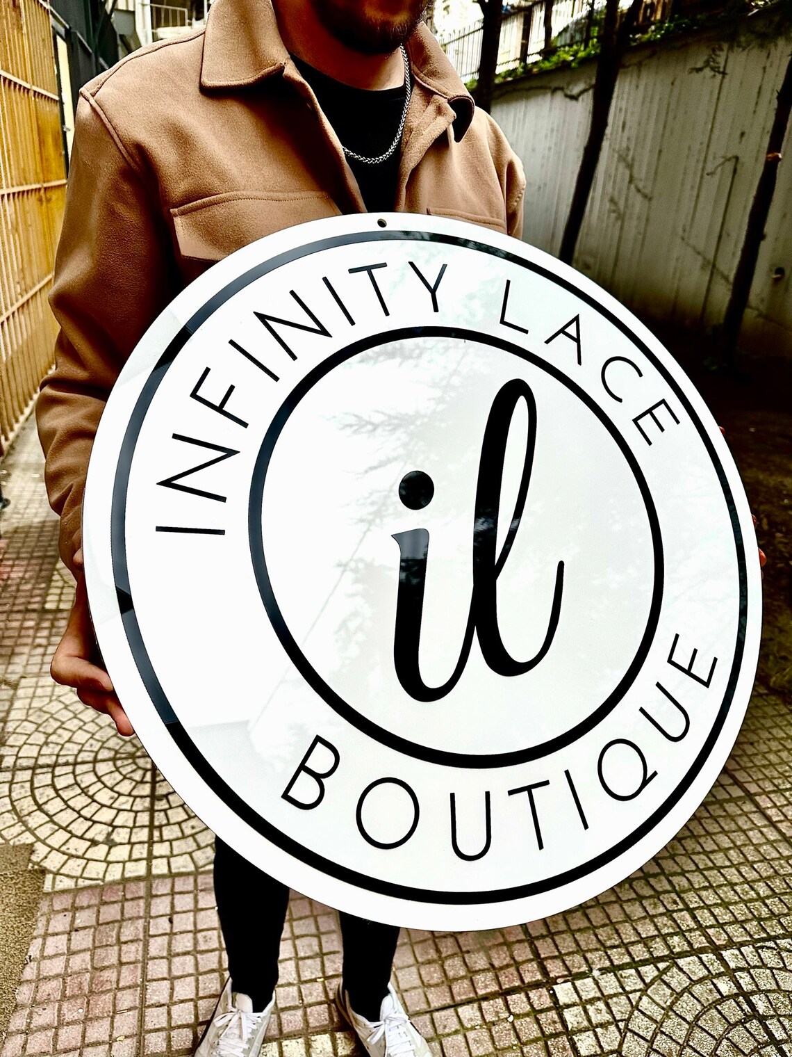 Black and White Sign Custom Business Sign Custom Acrylic - Etsy