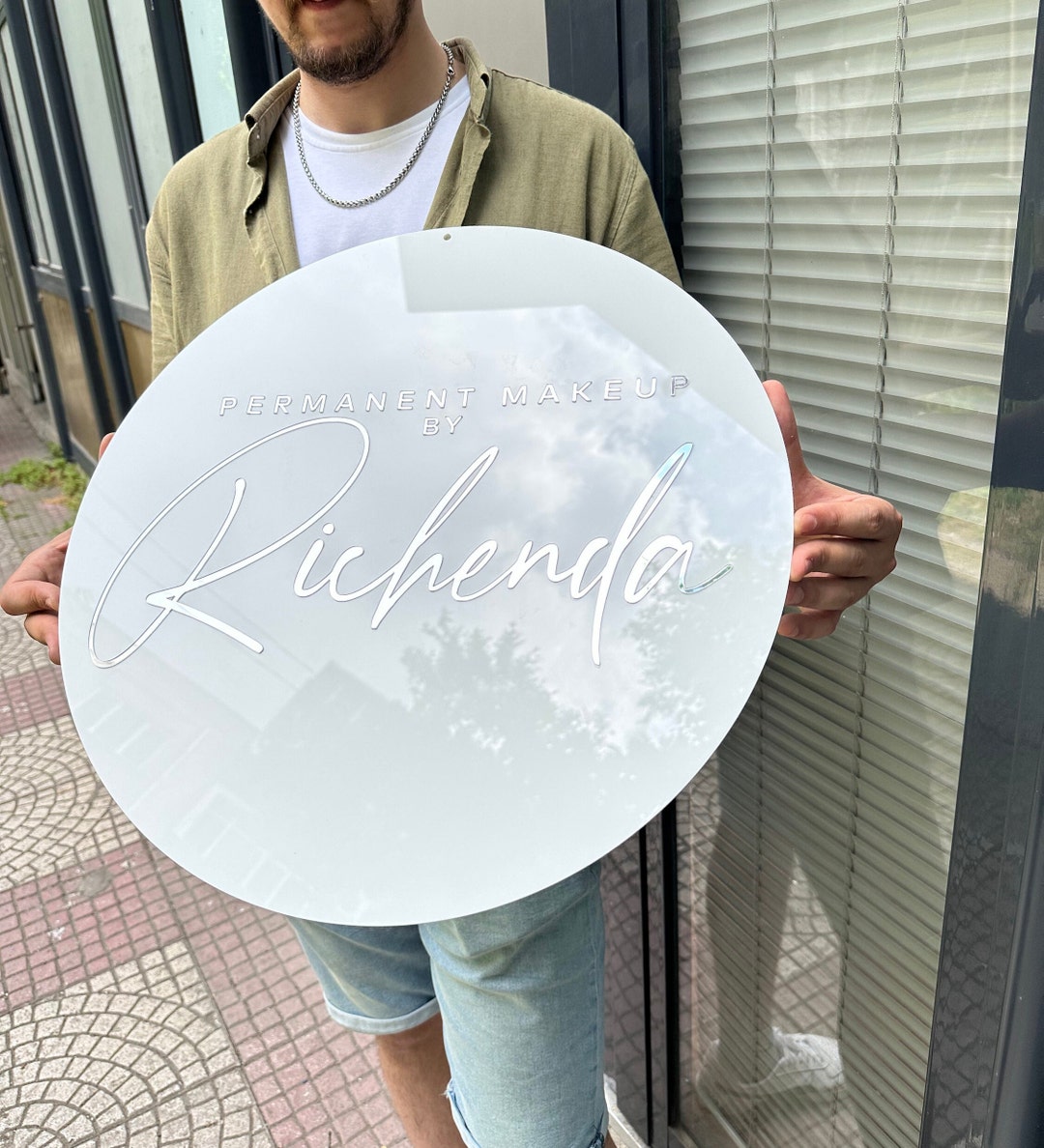 Business Sign Outdoor, Company Logo Sign, Make up Sign, Salon Decor ...