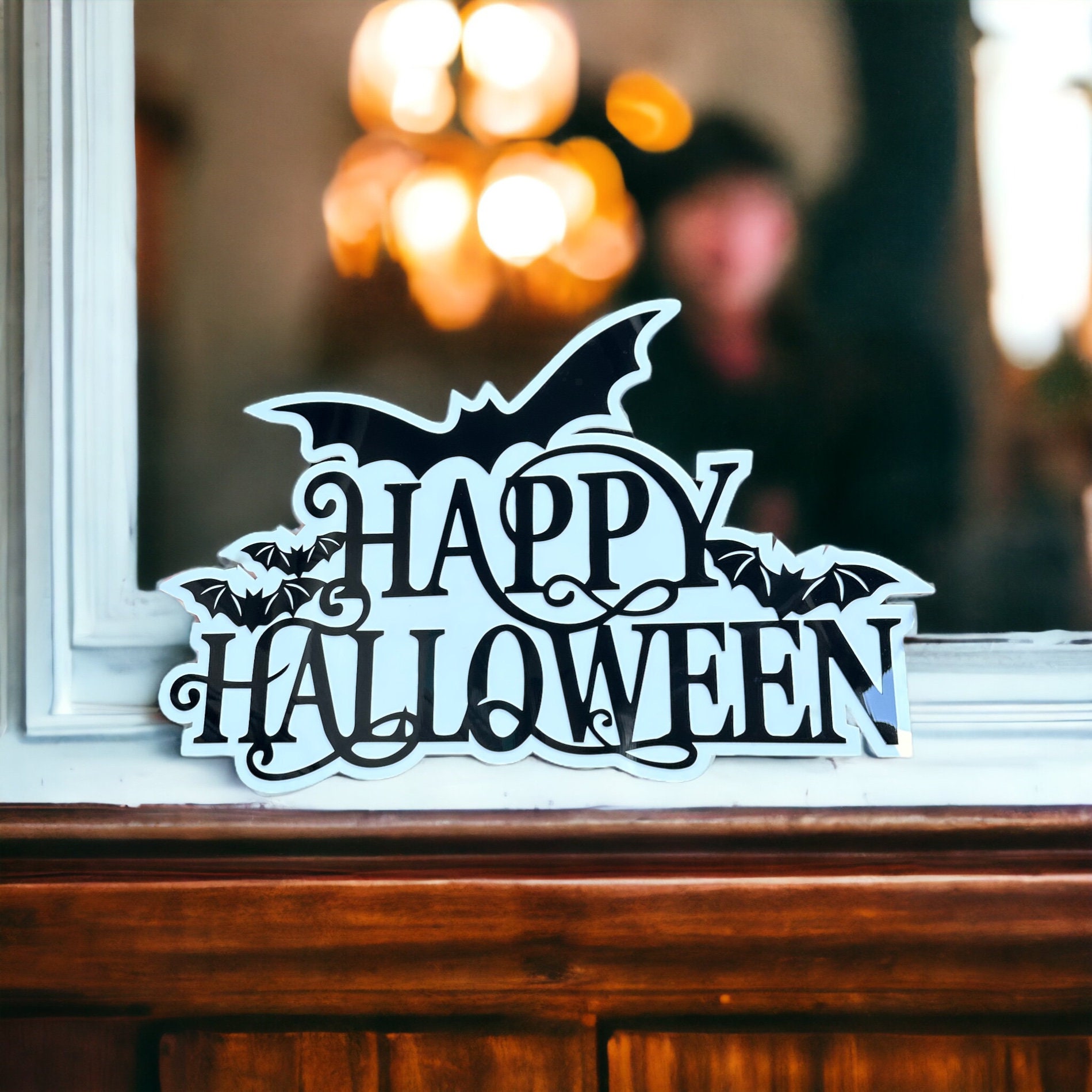 Halloween Acrylic Sign, Halloween Gift, Happy Halloween Sign, Outdoor ...