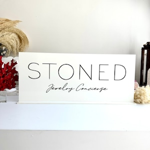 Company Logo Sign, Reception Sign, Business Table Sign, Acrylic Table ...