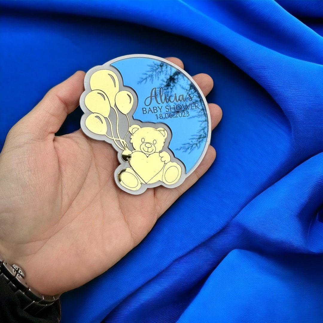 Teddy Bear Magnet, Gift for New Baby, Teddy Bear Party Favors, Thank ...