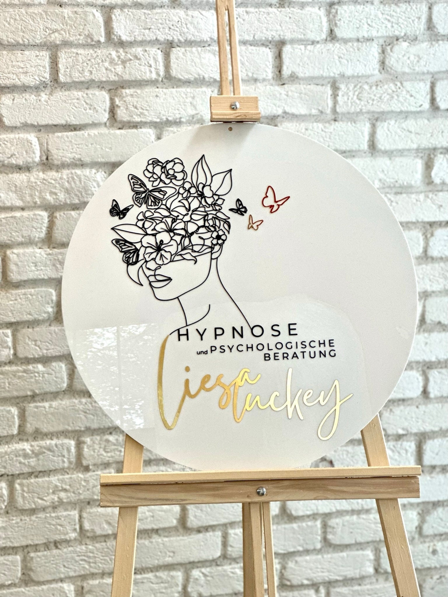 Custom Round Sign, Barber Logo Sign, Business Logo Sign, Outdoor Sign ...