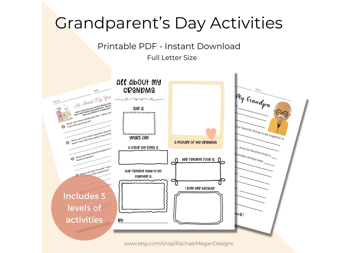 All About My Grandparent Printable | Grandparent's Day Activities ...