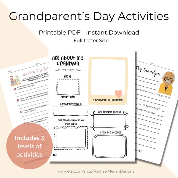 Grandparents Day Printable - Etsy