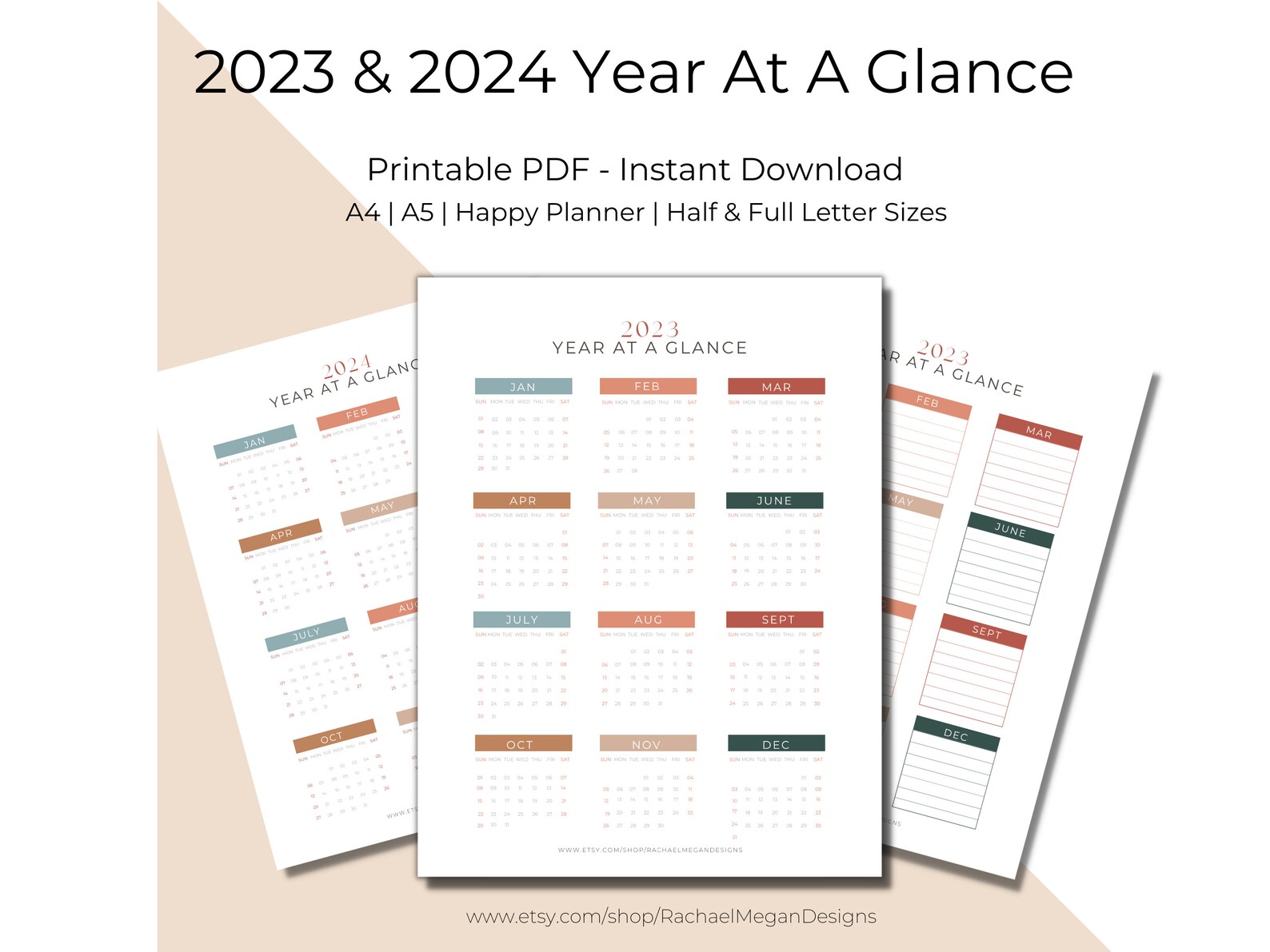 2023-2024 Year at A Glance Printable | 2023-2024 Year at A Glance ...