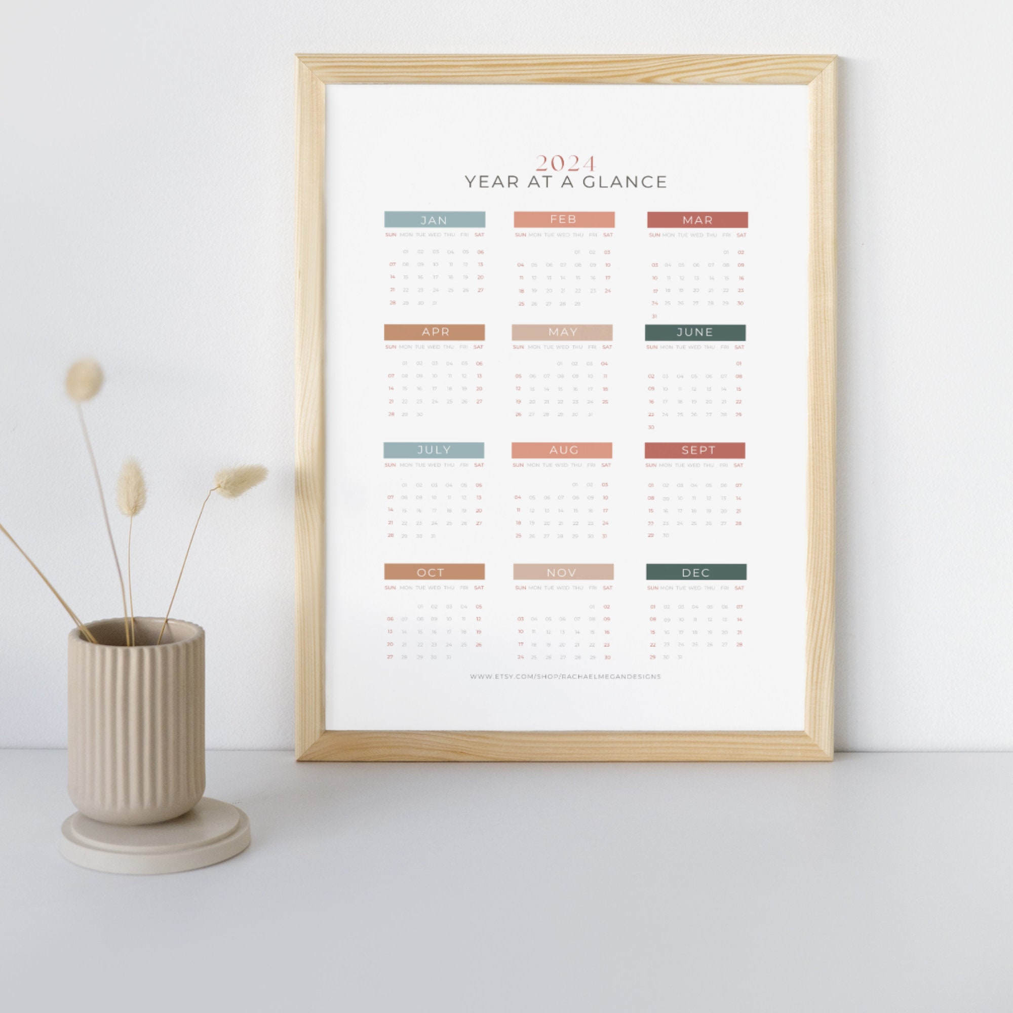 2023-2024 Year at A Glance Printable | 2023-2024 Year at A Glance ...