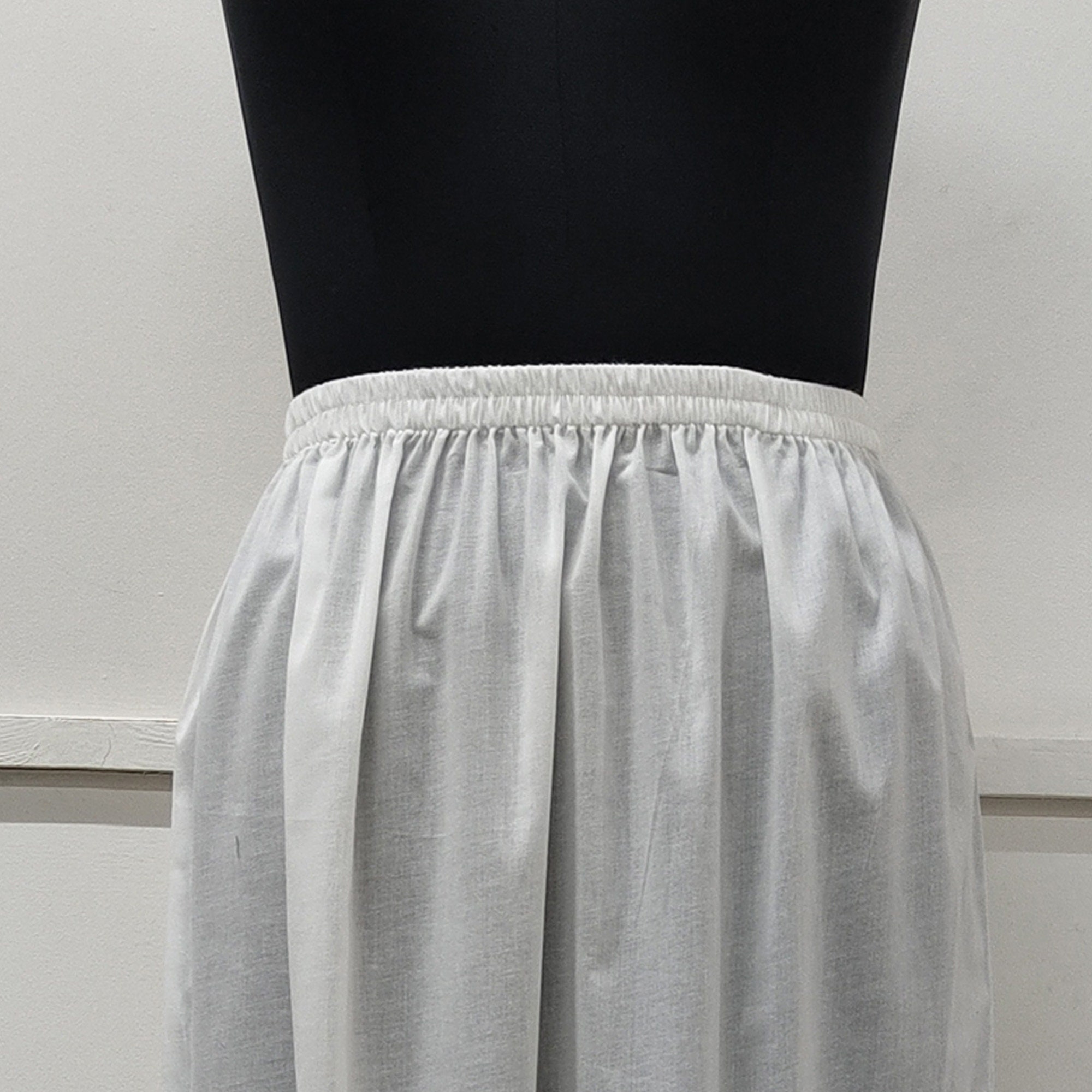 Cotton Ruffle Half Slip Petticoat, Underskirt, Hippie Dress Extender ...