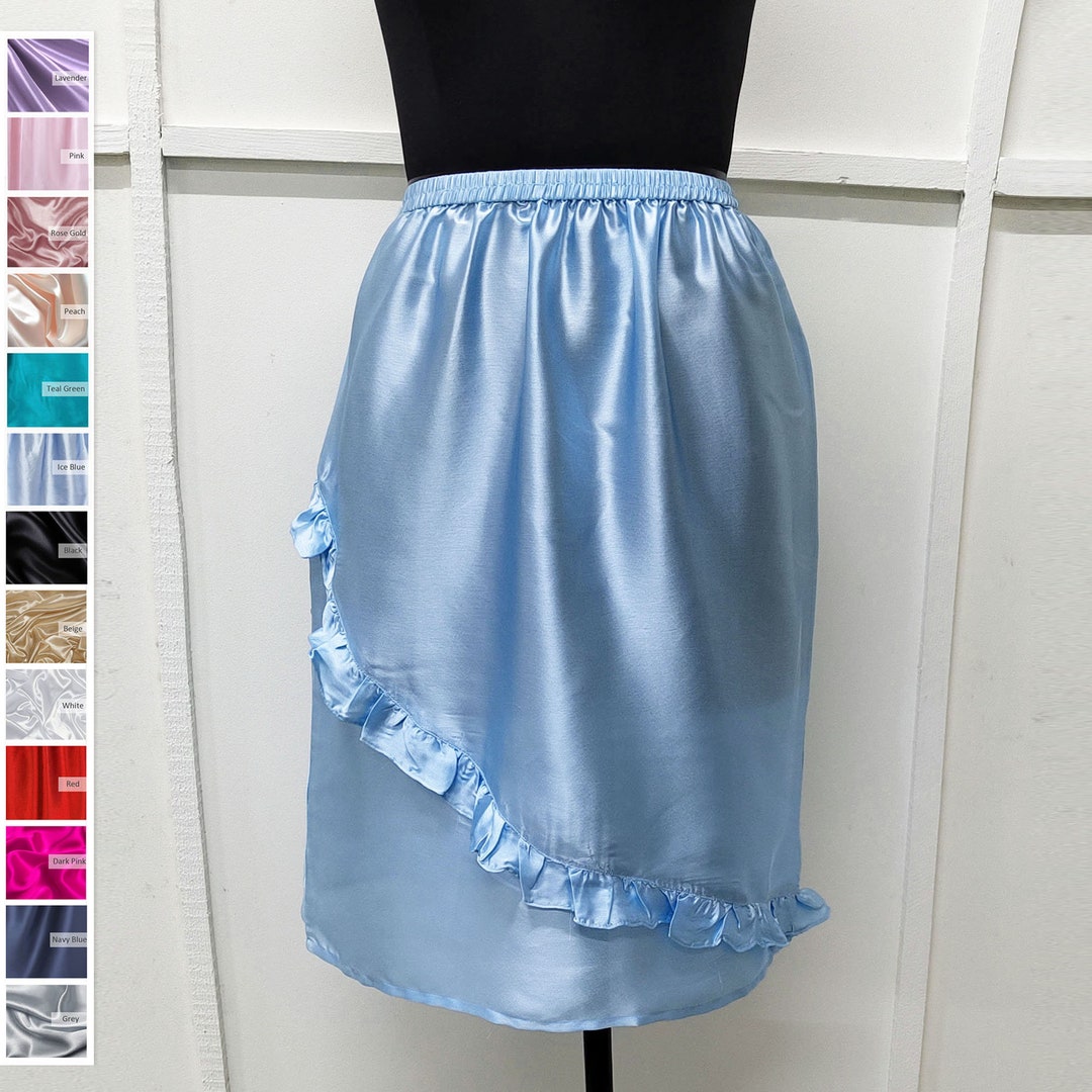Satin Underskirt Half Slip, Petticoat, Dress Extender, Customized Dress ...