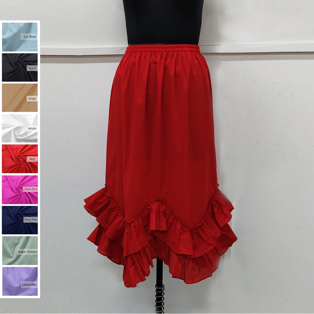 Cotton Ruffle Half Slip, Dress Extender, Underskirt, Customized ...