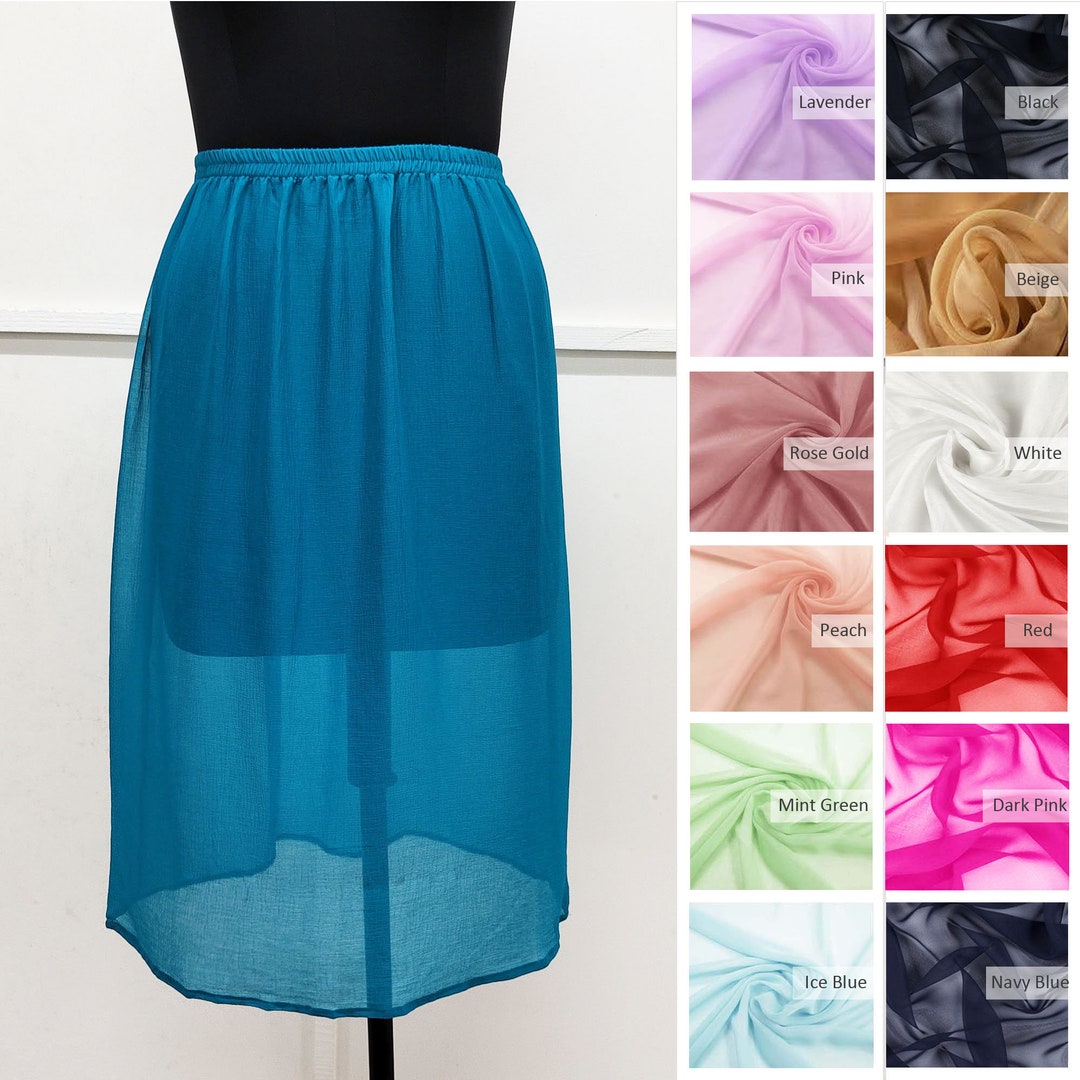 Chiffon Half Slip Dress Extender Underskirt Petticoat - Etsy