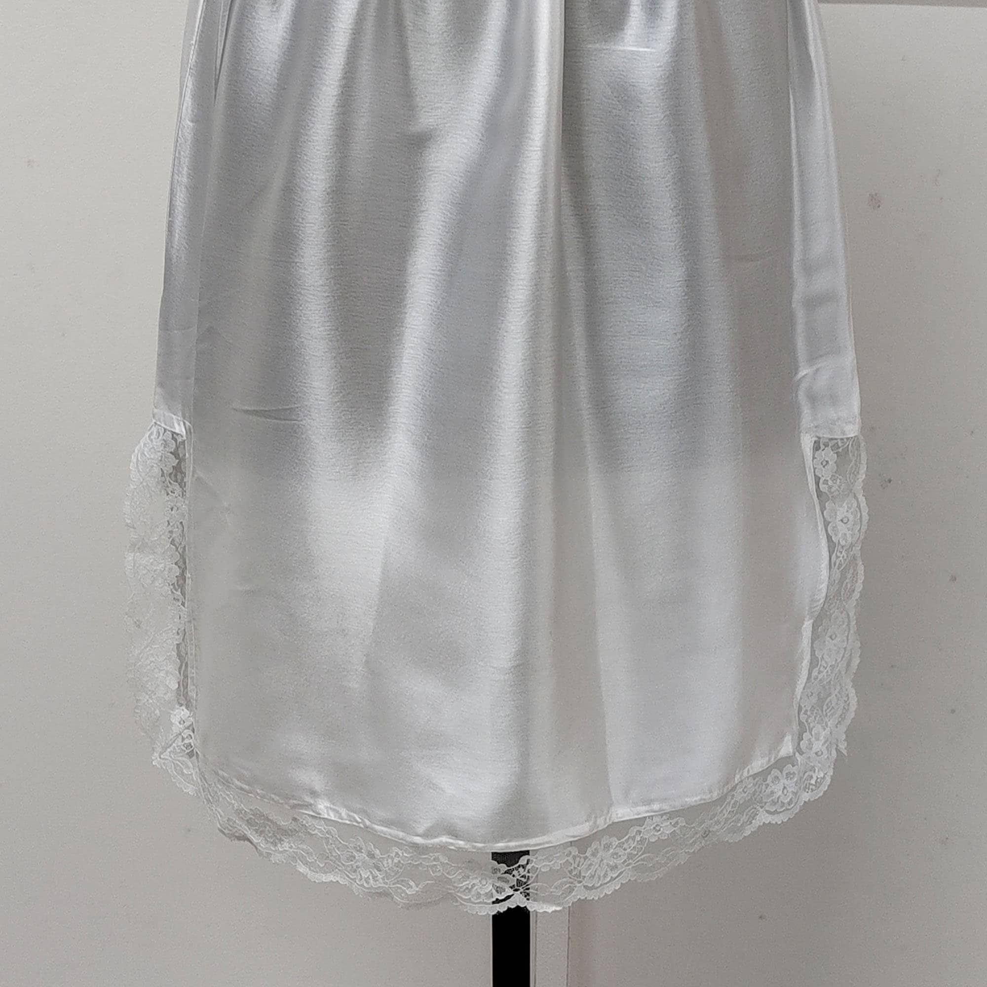 Satin Lacey Underskirt, Half Slip, Dress Extender, Petticoat ...