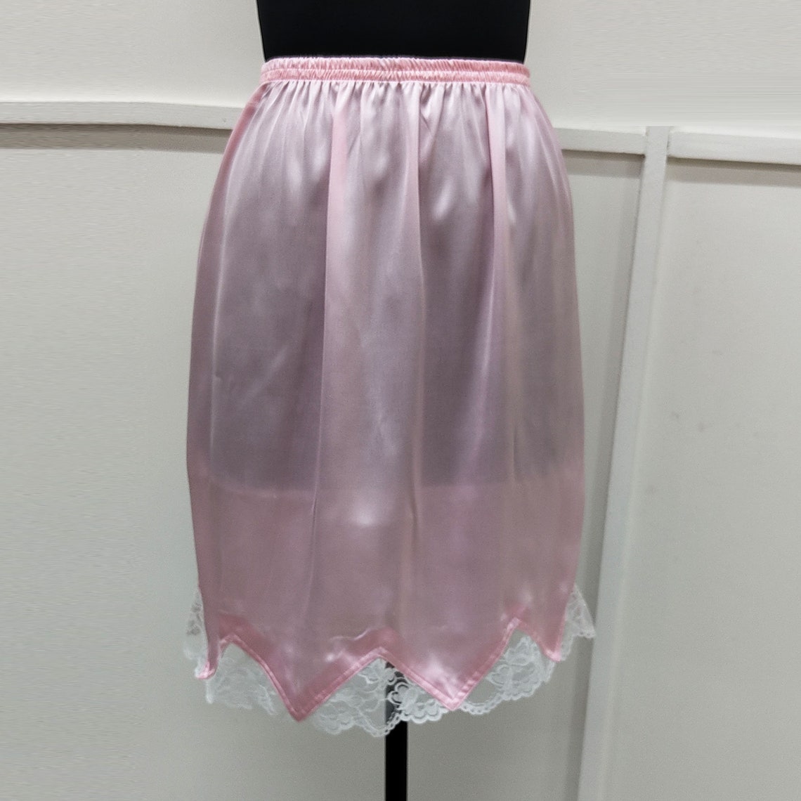 Satin Lacey Half Slip, Dress Extender, Satin Lacey Underskirt ...
