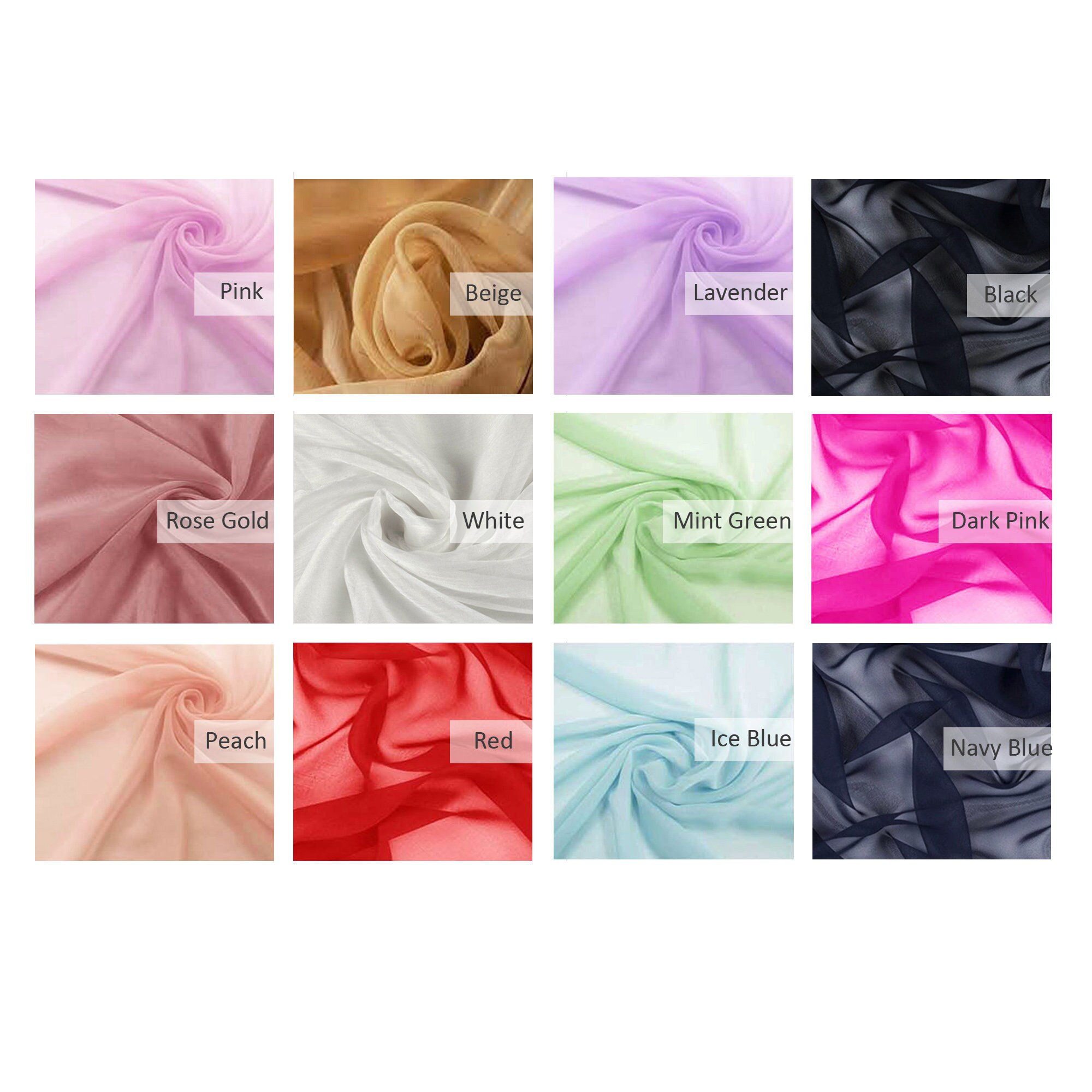 Chiffon Half Slip, Dress Extender, Underskirt, Petticoat, Customized ...
