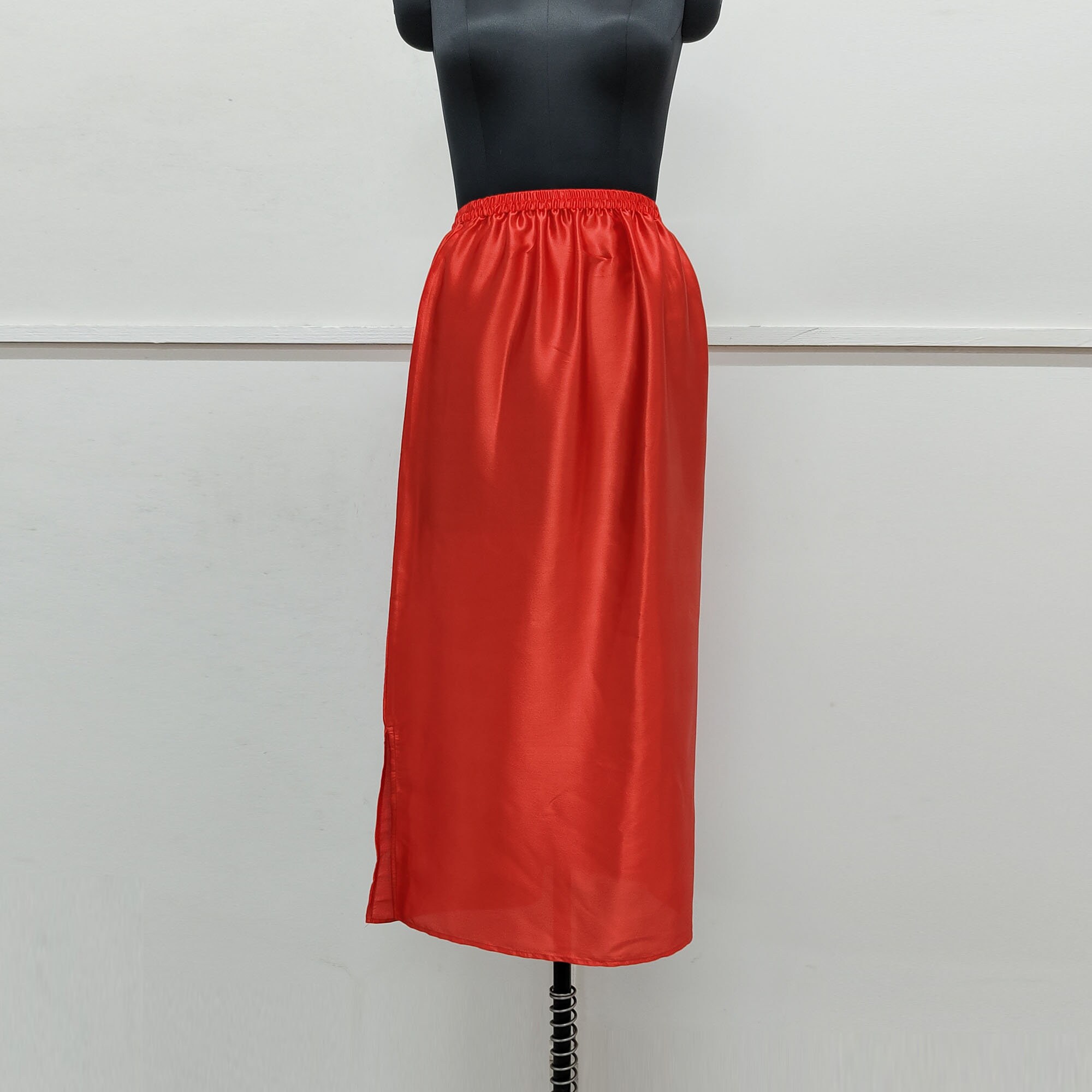 Satin Underskirt, Half Slip, Petticoat With Slit, Customized Dress ...