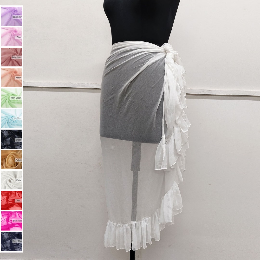 Cover-ups, Sarong, Bachelorette Party Swimsuit, Ruffle Wrap Skirt ...