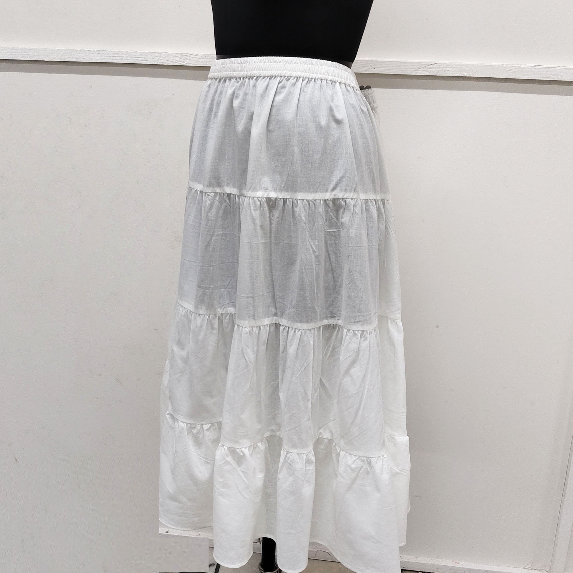 Cotton Petticoat Half Slip, Ruffle Underskirt, Hippie Dress Extender ...