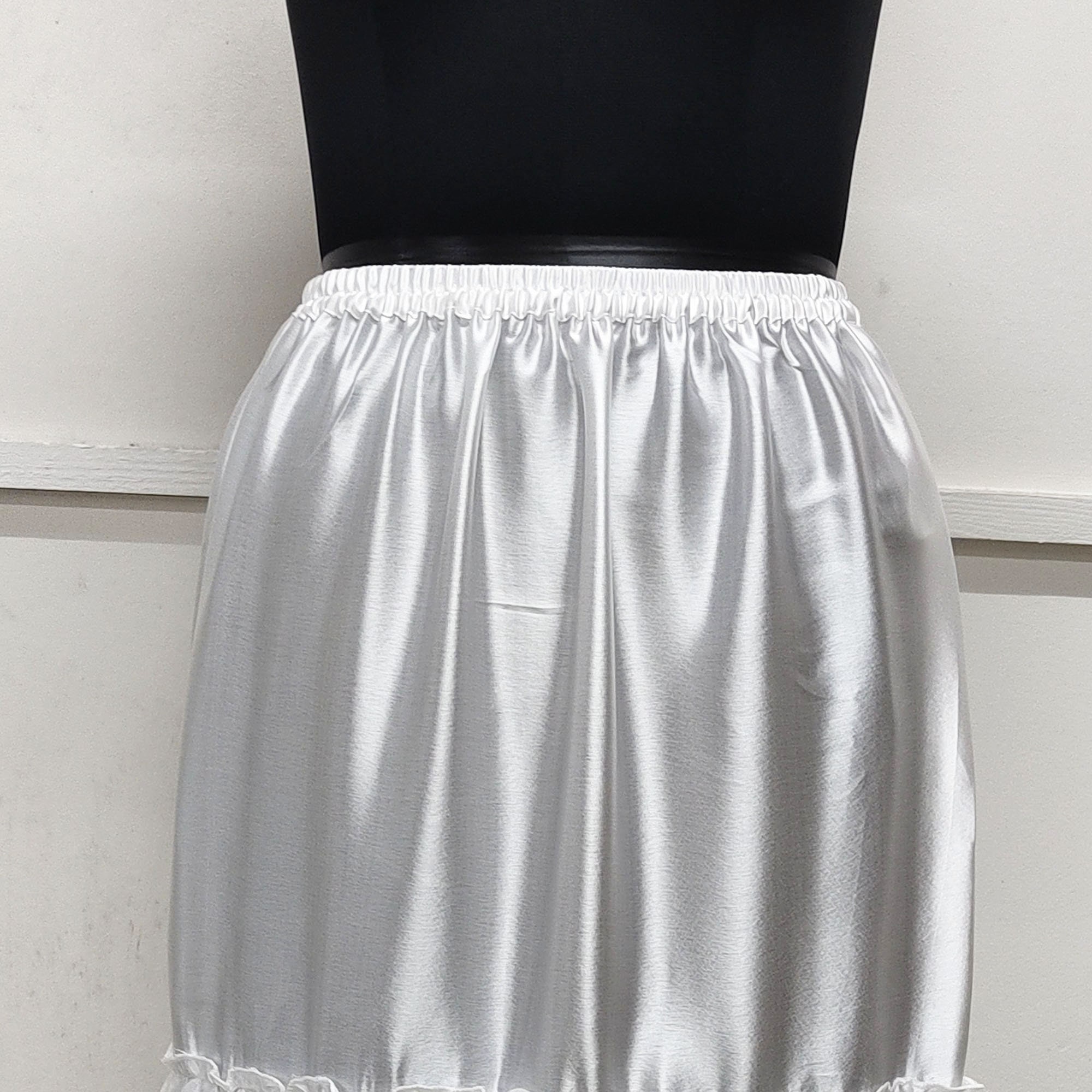 Satin Ruffle Half Slip Dress Extender Frill Satin - Etsy