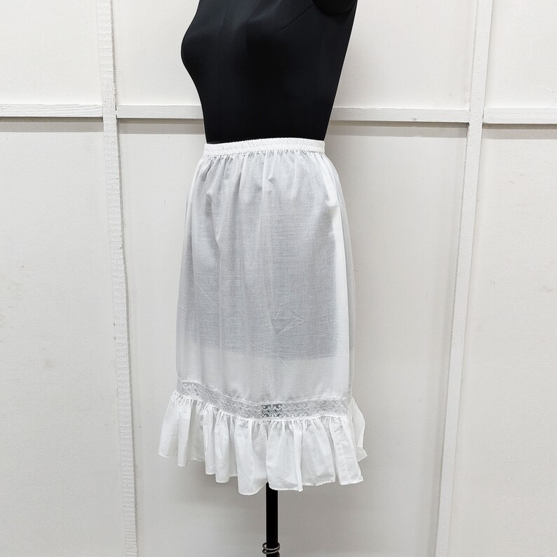 Cotton Ruffle Half Slip, Underskirt, Ruffle Dress Extender, Petticoat ...