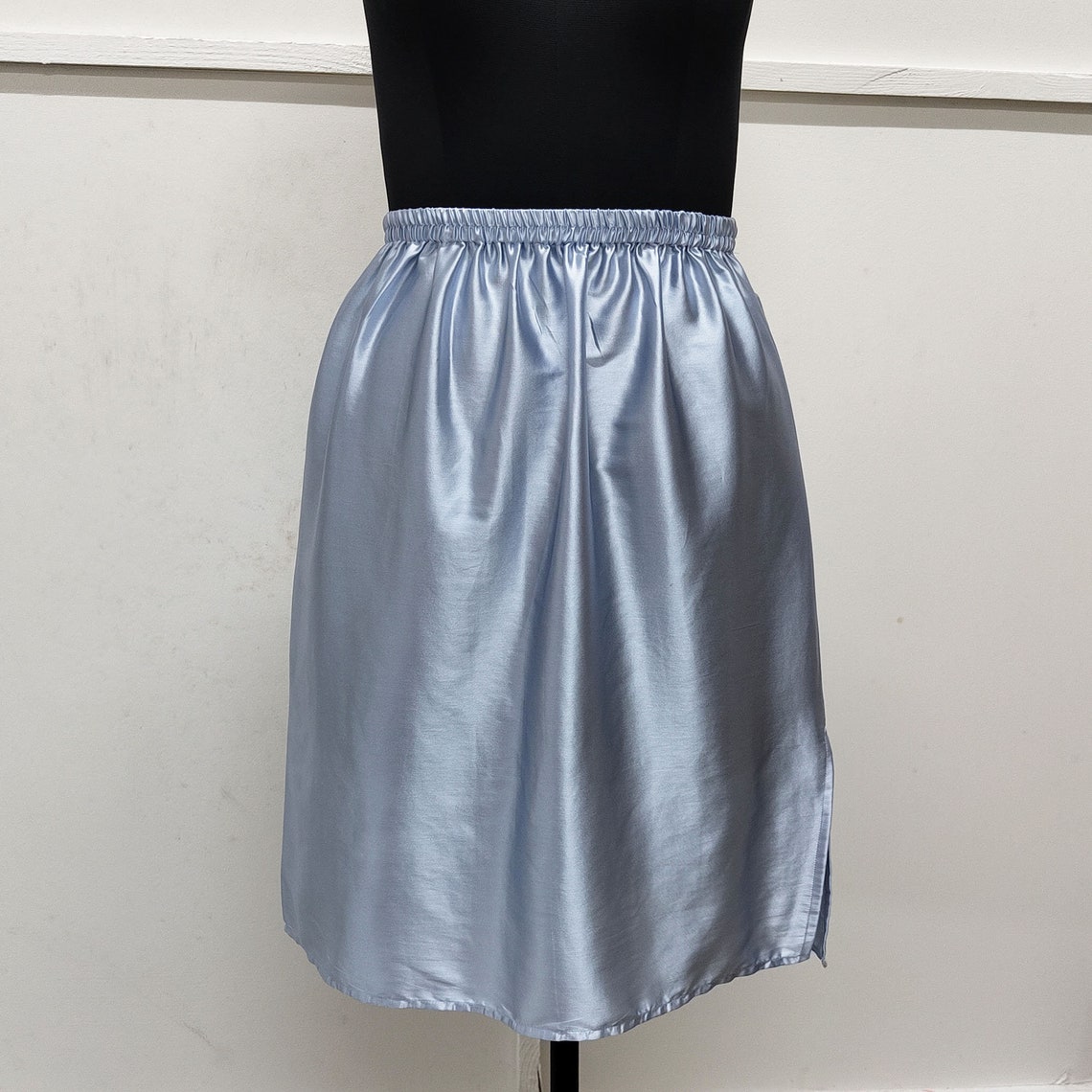 Satin Half Slip, Underskirt With Slit , Petticoat, Customized Dress ...