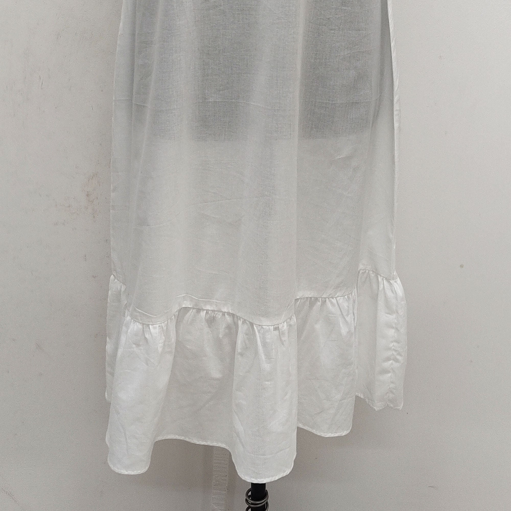 Cotton Full Slip, Ruffle Maxi Slip, Underdress, Night Dress, Full ...