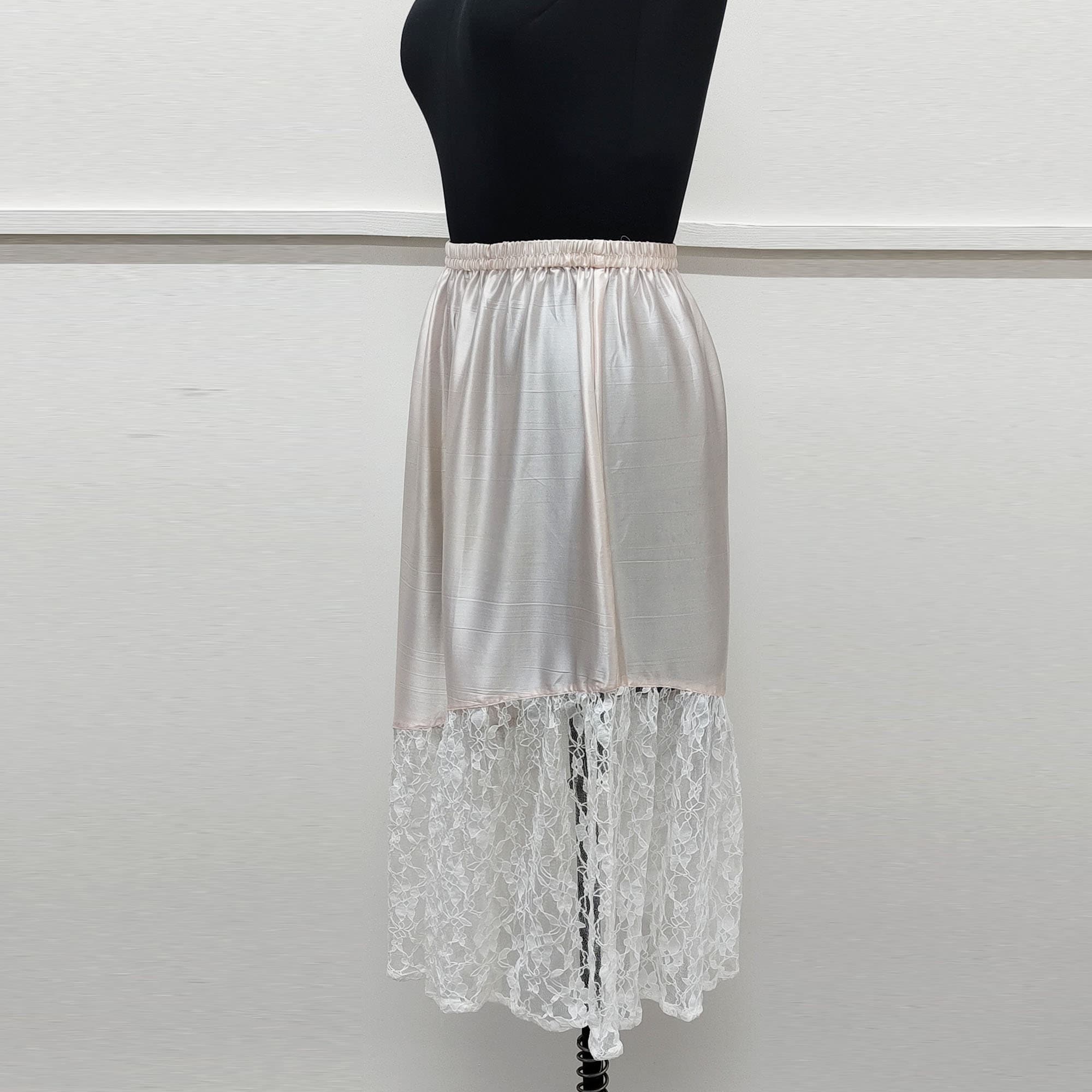 Satin Half Slip, Dress Extender, Satin Underskirt, Satin Petticoat ...
