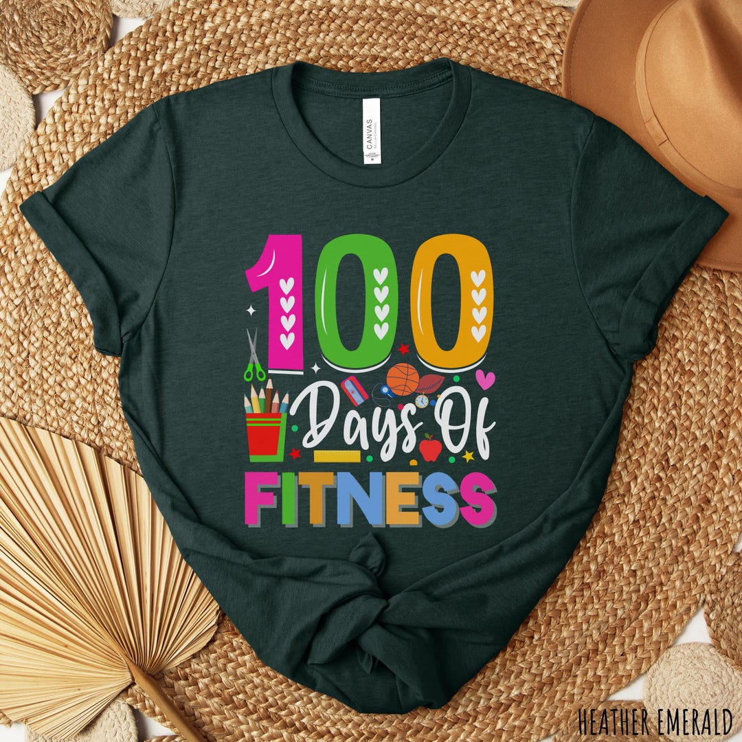 100th Day of School Shirt,pe Teacher 100 Days Shirt,100 Days of ...